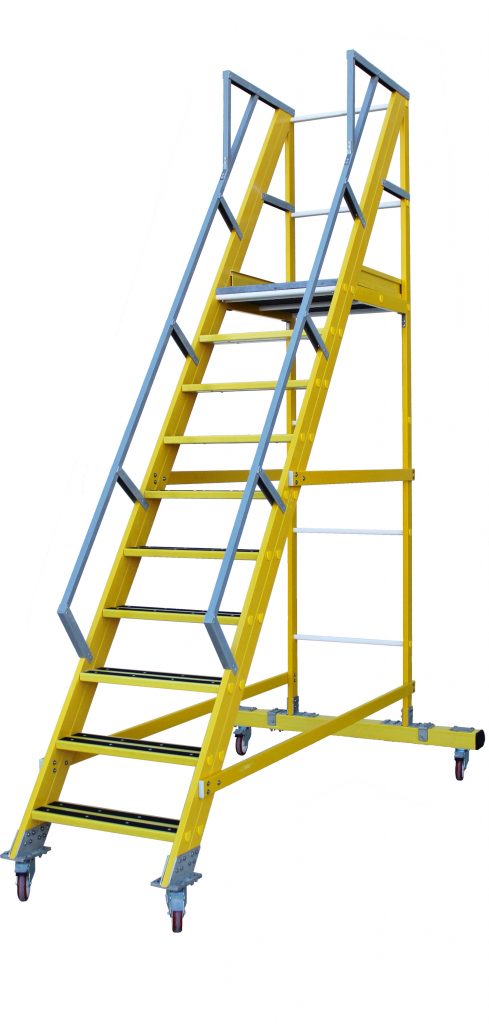 Comprar Escalera de almacén de aluminio plegable online - Escaleras Arizona